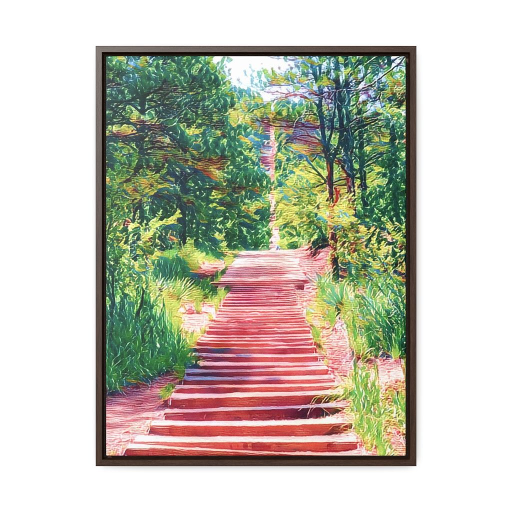 Peaceful Nature Picture | Manitou Incline Steps & Woodland Tree Photo ...